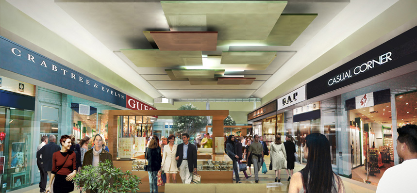 Shopping Mall Interior Render